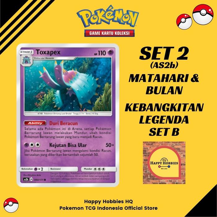 Jual Pokemon TCG Indonesia AS2b 084/171 Toxapex R - Kota Surabaya - Happy Hobbies HQ | Tokopedia
