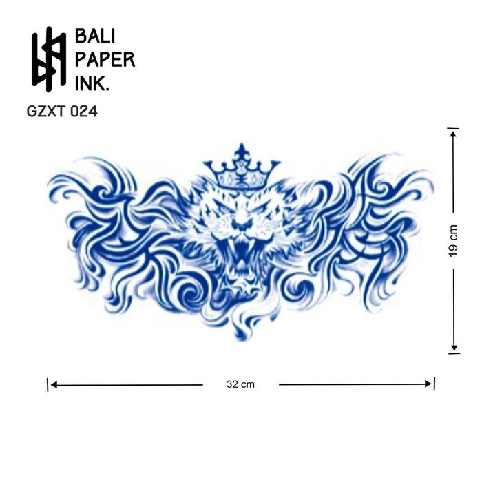 Jual New Bali Paper Ink Full Dada Premium Temporary Tattoo - Maori ...