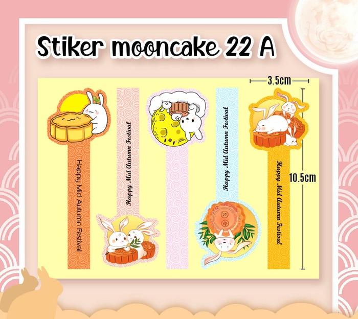 Jual Stiker Mooncake Label Tempelan Mika Mooncake Kue Bulan Mid Autumn ...