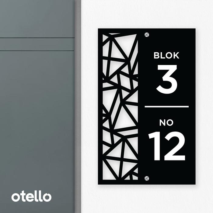 Promo Otello Papan Alamat Custom Nomor Rumah Acrylic Custom Akrilik ...