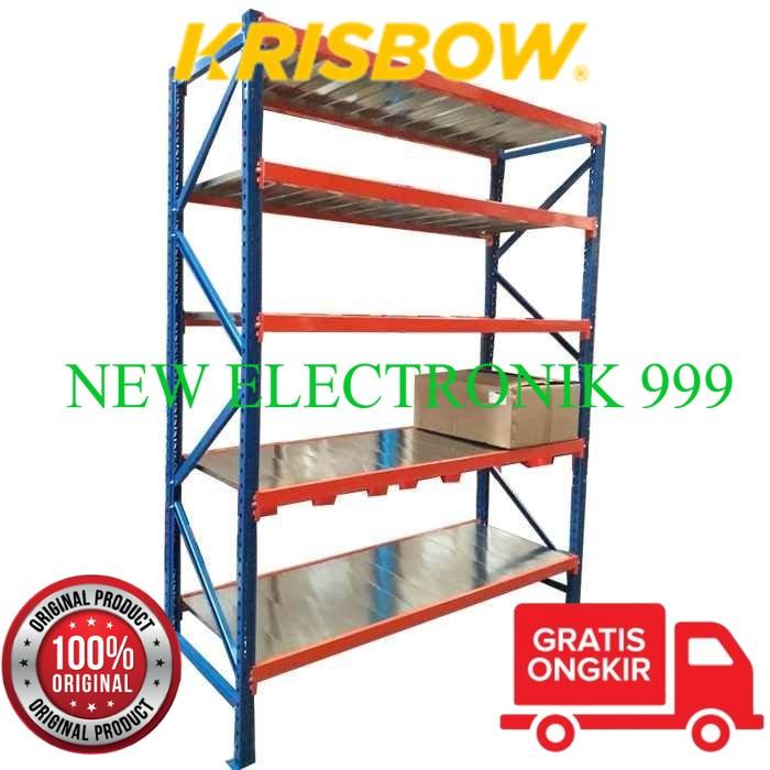 Jual Krisbow Part Rak Besi Basic Shelving 5 Tingkat 10258817 - Jakarta ...