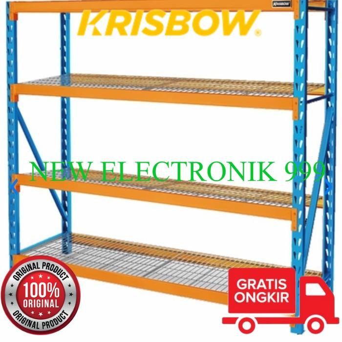 Jual Krisbow Rak Besi 4 Tingkat - Kuning/biru 10132838 - Jakarta Barat ...