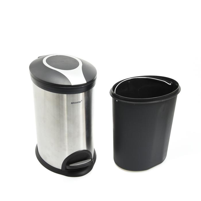 Jual KRISBOW FANCY WASTE BIN OVAL 5L MATT WITH PEDAL KW1800798 ...