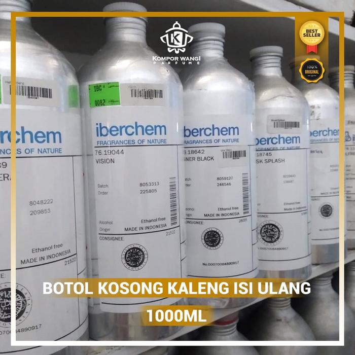 Jual Kaleng 1 Liter Silver Botol Alumunium Kosong Buat Bibit Parfum ...
