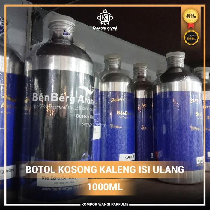 Jual Kaleng 1 Liter Silver Botol Alumunium Kosong Buat Bibit Parfum ...