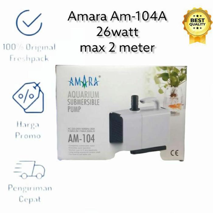 Jual AMARA AM 104 AM104 POMPA AIR CELUP AQUARIUM KOLAM IKAN HIDROPONIK - Jakarta Utara ...