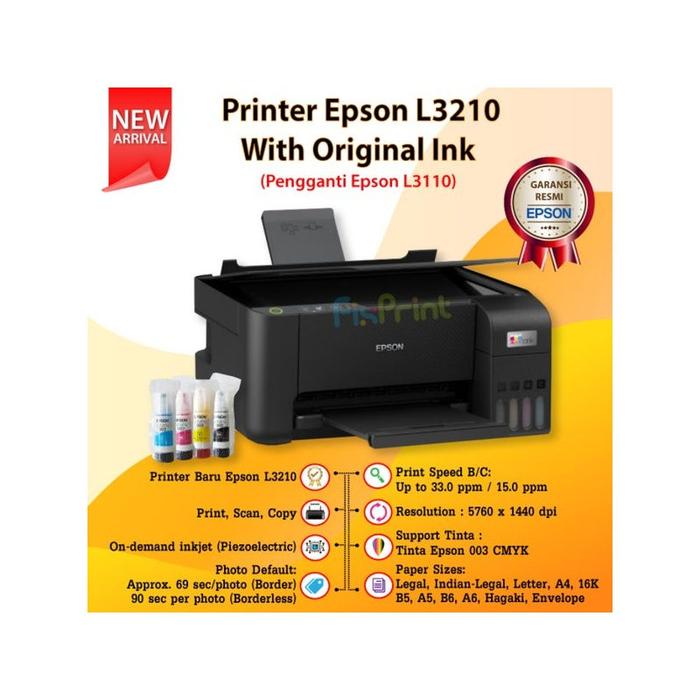 Jual Printer Epson Ink Tank EcoTank L3110 All-in-one Print Scan Copy ...