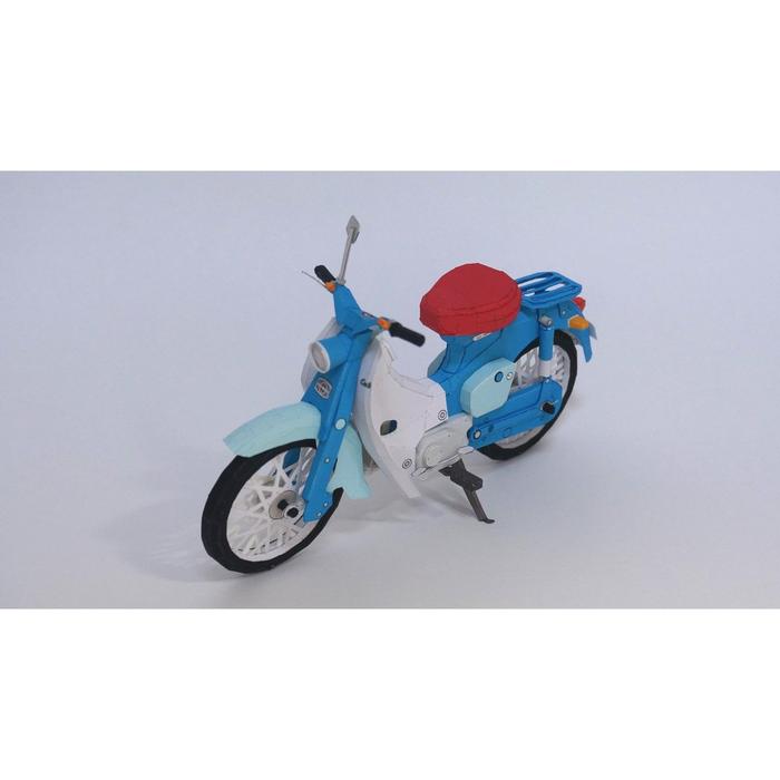 Jual Diy Papercraft Lembar Kertas Pola Kendaraan Motor Honda Super Cub ...