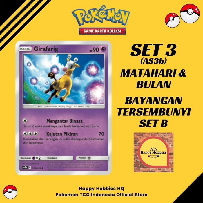 Promo Pokemon TCG Indonesia AS3b 035/183 Girafarig C - Kota Surabaya - Happy Hobbies HQ | Tokopedia