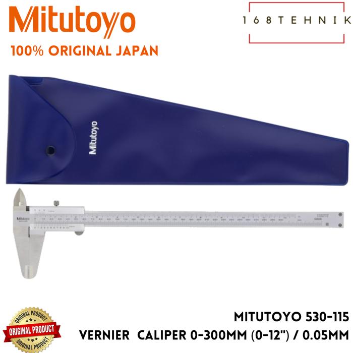 Jual Mitutoyo 530-115 VERNIER CALIPER 12" INCH 300 MM / 0.05 MM SIGMAT ...