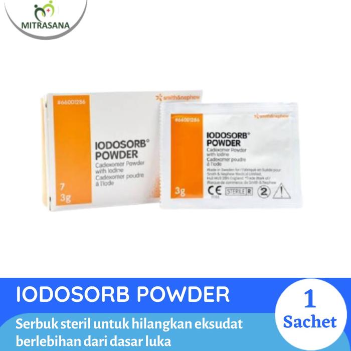 Jual Iodosorb Powder 1 Sachet 3 gr - Serbuk Steril Cadexomer dengan ...