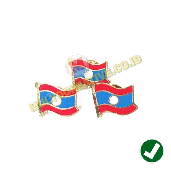 Jual Pin Bendera Laos Pin Flag Laos Pin Bros Bendera Negara Laos - Kab ...