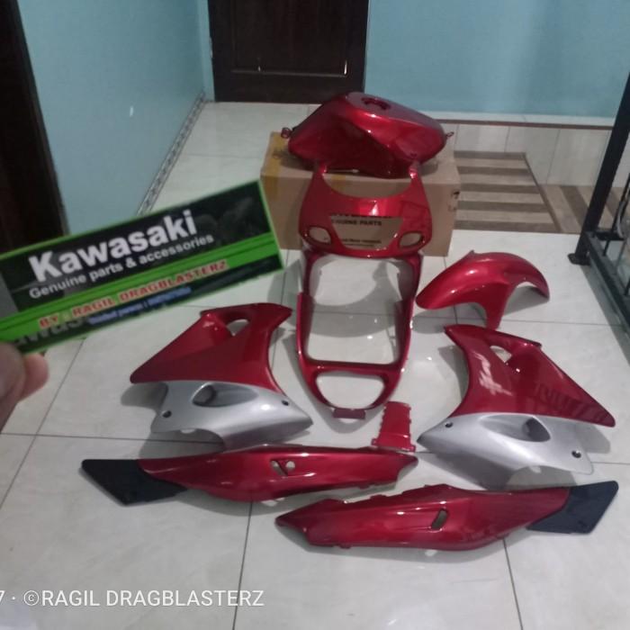 Jual Full cover body set fairing ninja rr old merah maron original ...