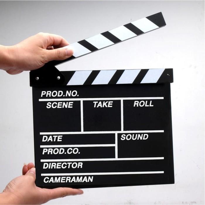 Jual Update!! Clapper Board Hitam Kayu - Kota Bekasi - MIMIOVA | Tokopedia