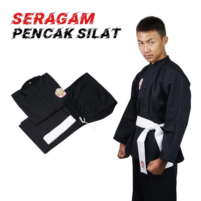 Jual Seragam Pencak Silat IPSI seragam silat hitam bahan american drill ...