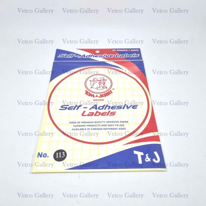 Jual Label tom n jerry no. 113 - Sticker label kertas nomor barang ...