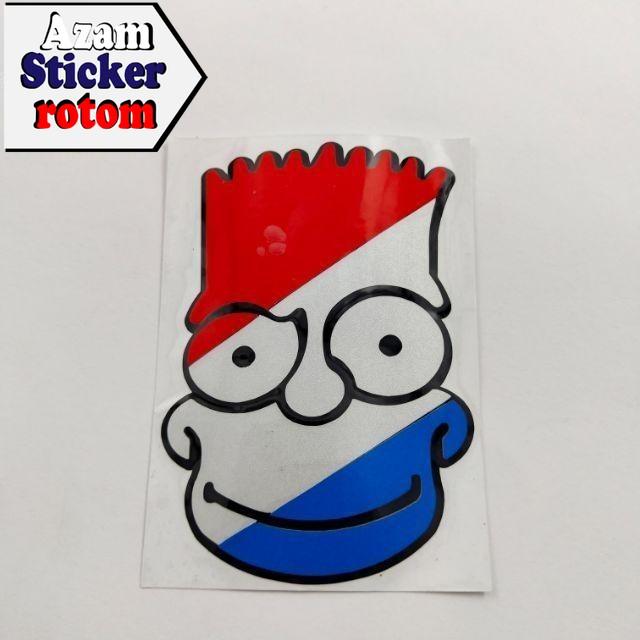 Jual stiker cutting SIMSON SIMPSONS KARAKTER KARTUN visor helm THAILAND ...