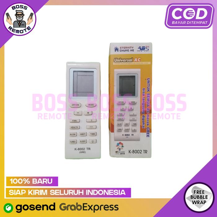 Jual REMOTE MULTI AC GREE UNIVERSAL K-8002 TR CHUNG HE - Jakarta Barat ...