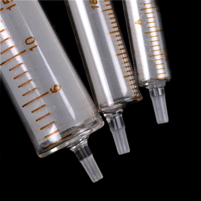 Jual 1Pcs 2ML 5ML 10ML 20ML Glass syringe injector sampler PTSent ...
