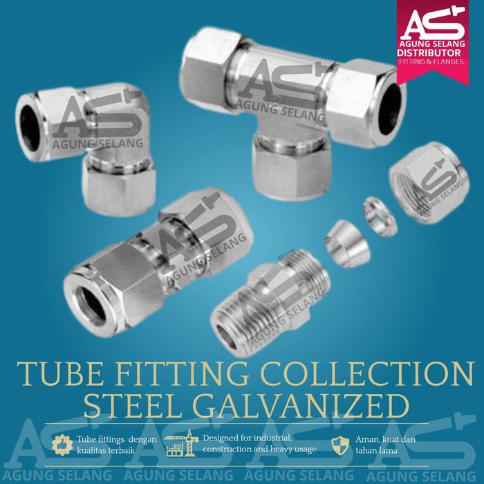 Jual Male Connector 12L x 3/8" Galvanis Steel Union Tube Fitting NPT - Jakarta Barat - Giro ...