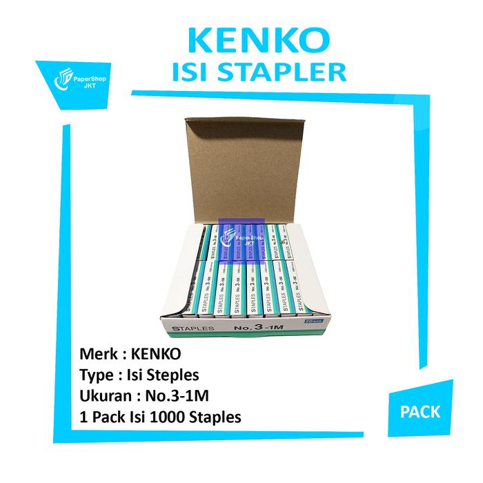Jual KENKO - isi Staples Besar Ukuran No.3 -1M - Pack - Jakarta Utara ...