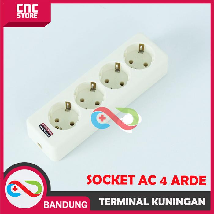 Jual TERMINAL KUNINGAN STOP KONTAK 4 LUBANG SOCKET AC 4 ARDE - Kota ...