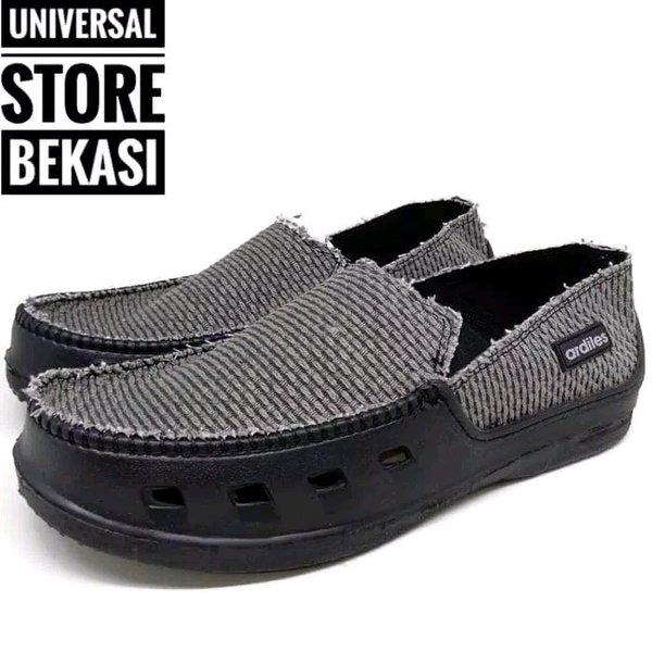Jual Sepatu Pria Ardilles Exxon 03 Casual Slip On Mirip Crocs Hitam ...