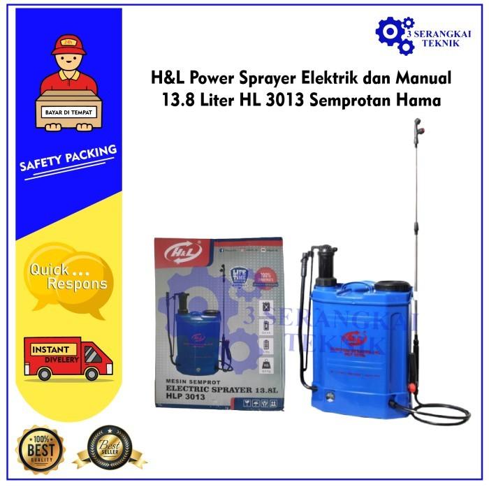 Jual H&L Power Sprayer Elektrik dan Manual 13.8 Liter HL 3013 Semprot ...