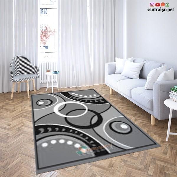 Jual Karpet Rumah Moderno Momento 11691 Grey - Ukuran : 2x1 Meter ...
