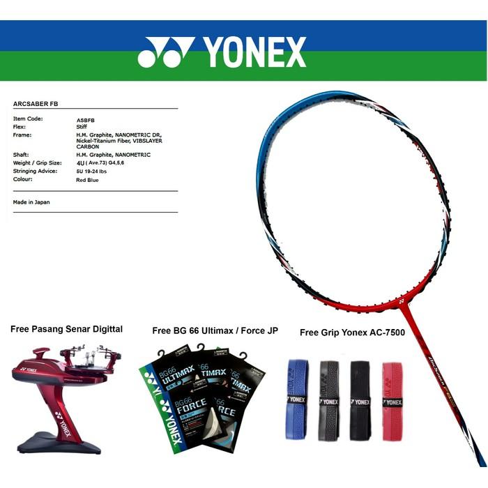 Jual ORIGINAL YONEX ARCSABER FLASH BOOST ARCSABER FB RAKET BADMINTON ...