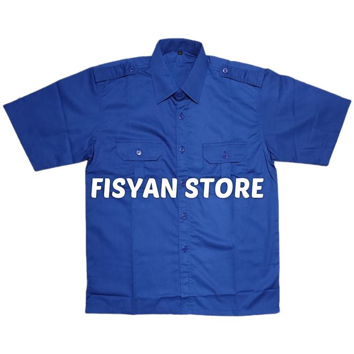 Jual Baju Partai Gerindra | Baju Lapangan Lengan Pendek - Biru Benhur ...