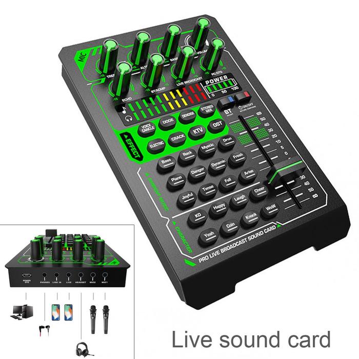 Jual E1 Sound Card Live Mixer Sound Card Sound Effect Prossor IndProf ...