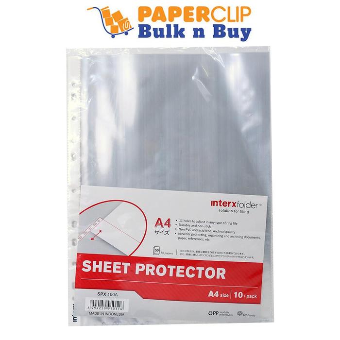 Jual CLEAR POCKET INTERX SPX100A ISI 10 A4 - Jakarta Utara - PAPERCLIP ...