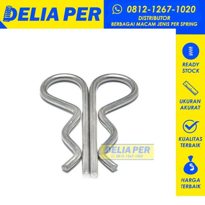 Jual Cotter pin kawat 2mm panjang 50mm galvanis - Clip R - Jakarta ...