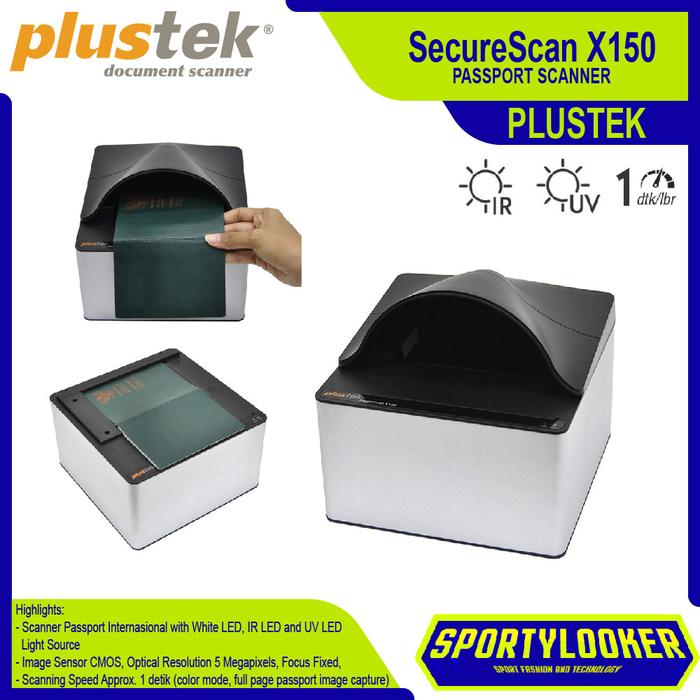 Jual Scanner Plustek Passport SecureScan X150 Infrared Ultraviolet ...