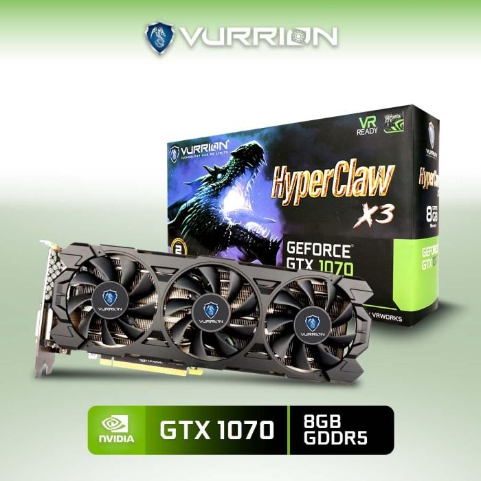 Promo VGA CARD / VGA NVIDIA VURRION HYPERCLAW GTX 1070 8GB GDDR5 256 ...