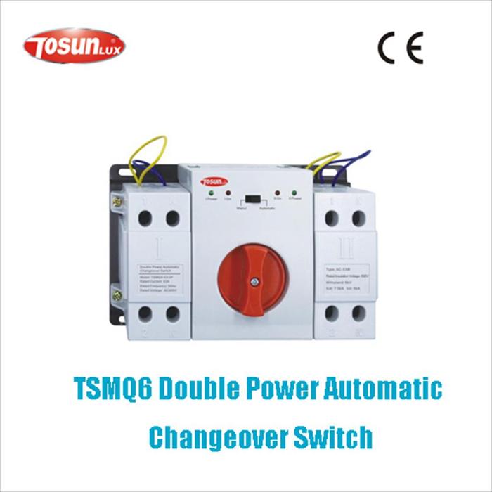 Promo Double Power Automatic Change Over Switch 2 Pole 63A Tosun TSMQ6 ...