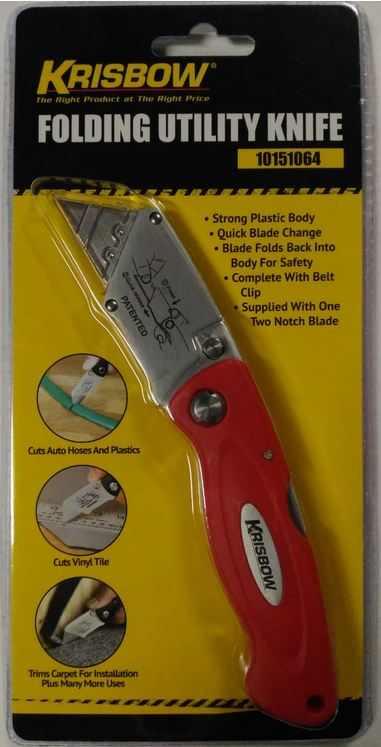 Jual KRISBOW FOLDING UTILITY KNIFE LRUKF1 10151064 - Jakarta Barat ...