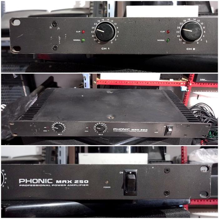 Jual Phonic MAX 250 Stereo Power Amplifier Sound System Impor Bekas - Kota Cimahi - ALVAR SOUND ...