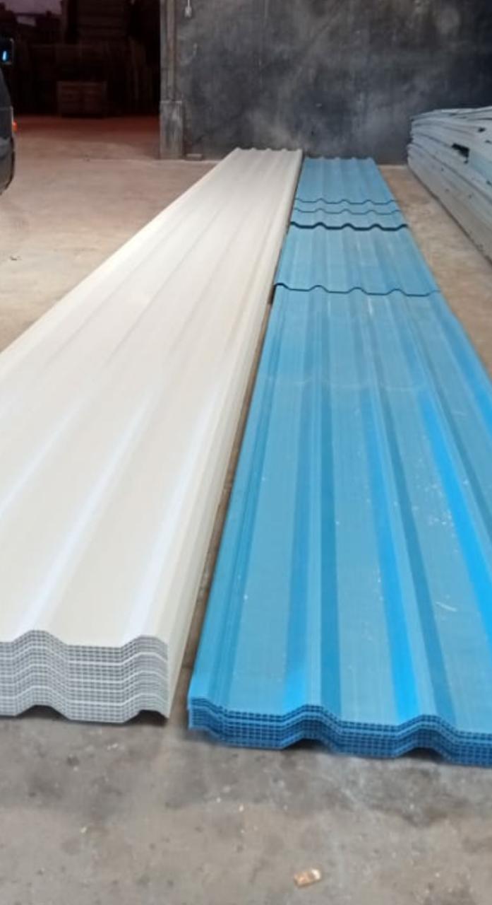 Jual TERBAIK ATAP UPVC GELOMBANG ROOFTOP WARNA BIRU GARANSI 15 TAHUN ...