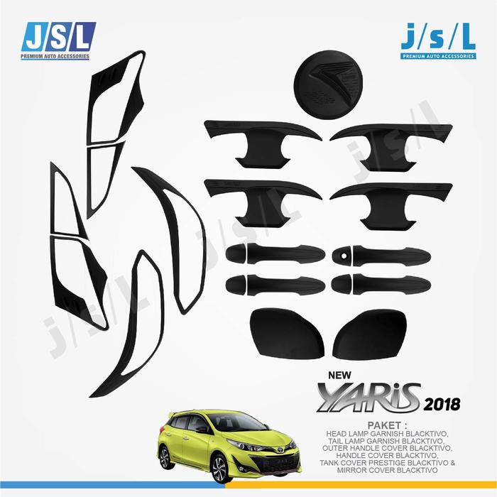 Promo PAKET Handle Outer Tank Spion Garnis New Yaris 2018 JSL Blacktivo Cicil 0% 3x - Jakarta ...