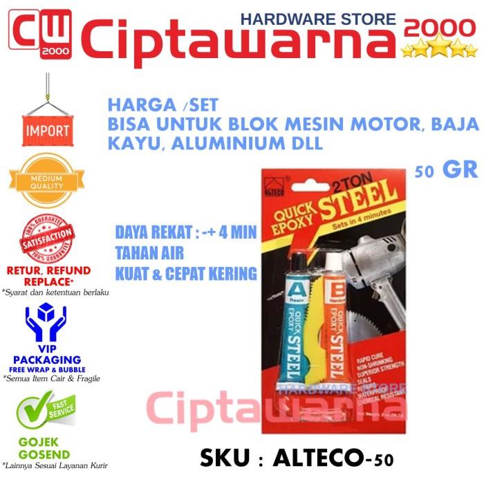 Jual Lem Alteco 2 Ton Quick Epoxy Steel 56.7g lem besi kayu aluminium baja - Kota Palembang ...