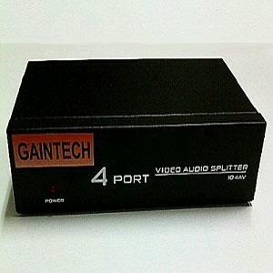Jual RCA AV splitter 4port GAINTECH / audio video spliter 4 port / 1-4 ...