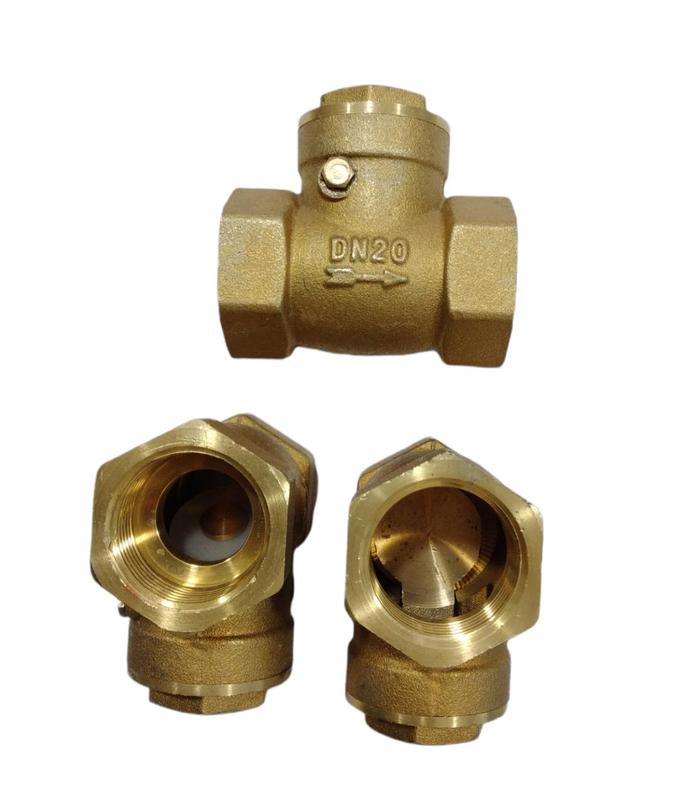 Jual Swing Check Valve Kuningan Brass Check Valve Klep Tabok DN20 ...
