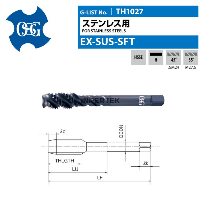 Promo Tap Stainless Steel M4 SP EX-SUS-SFT OSG Taps Mesin M 4 Spiral Machine - Kab. Bekasi ...