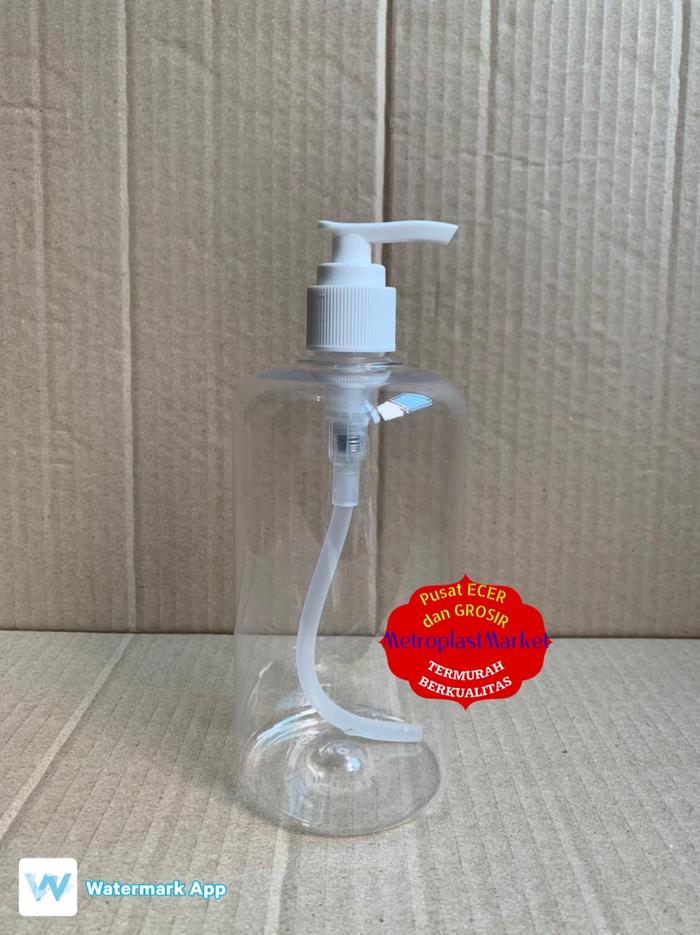 Jual Botol pump 500 ml PET hand soap lotion sabun 500ml - Jakarta Utara - MetroplastMarket ...