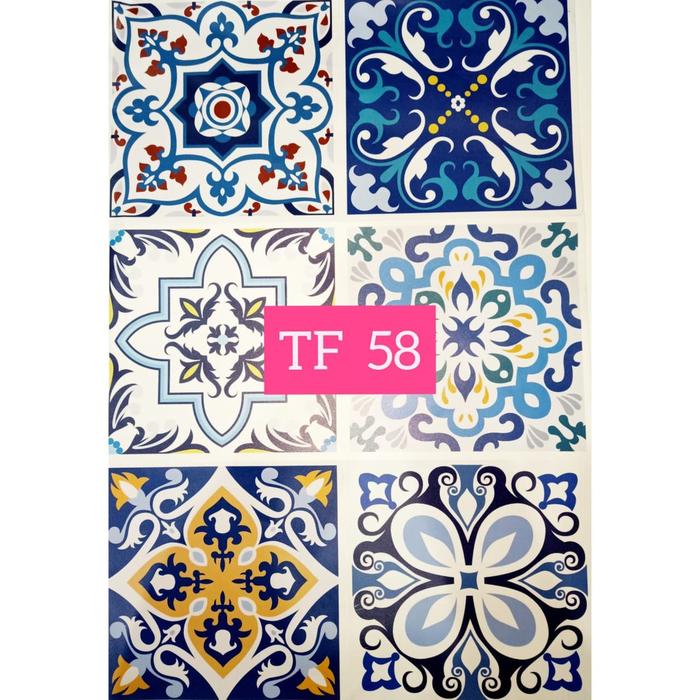 Jual STIKER STICKER LANTAI KERAMIK TANGGA TF 58 WALLSTICKER DAPUR TEGEL ...
