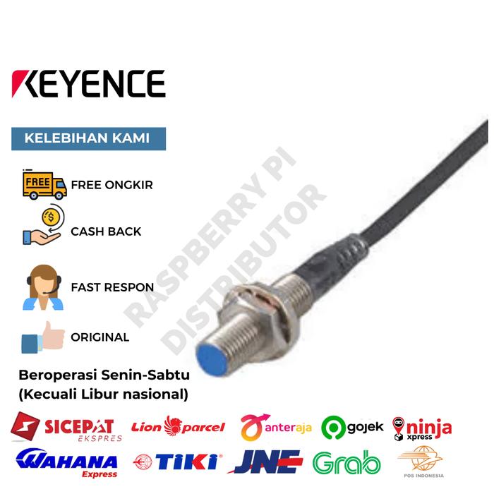 Jual KEYENCE PROXIMITY SENSOR EV-108M Shielded Type M8 Sensing 1,5mm ...