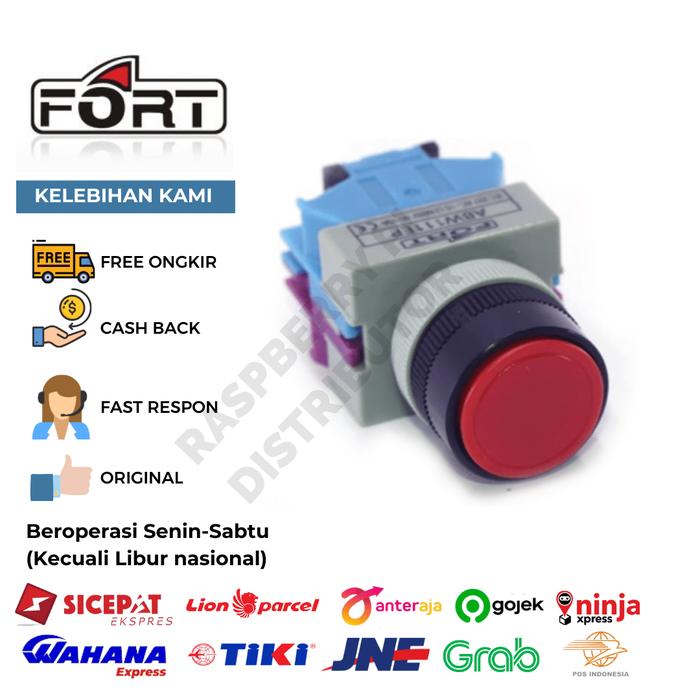 Jual PUSH BUTTON RED ABW 111EP-R EQUAL IDEC IZUMI - Jakarta Barat ...