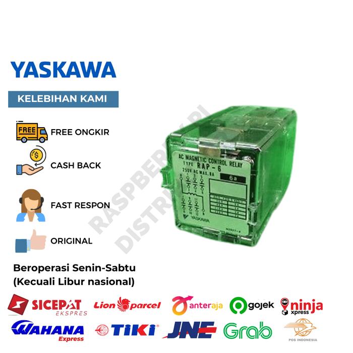 Jual YASKAWA Control Relay RAP-6G RAP-6 DC200-220V 4a2b 200 VDC 220 V ...